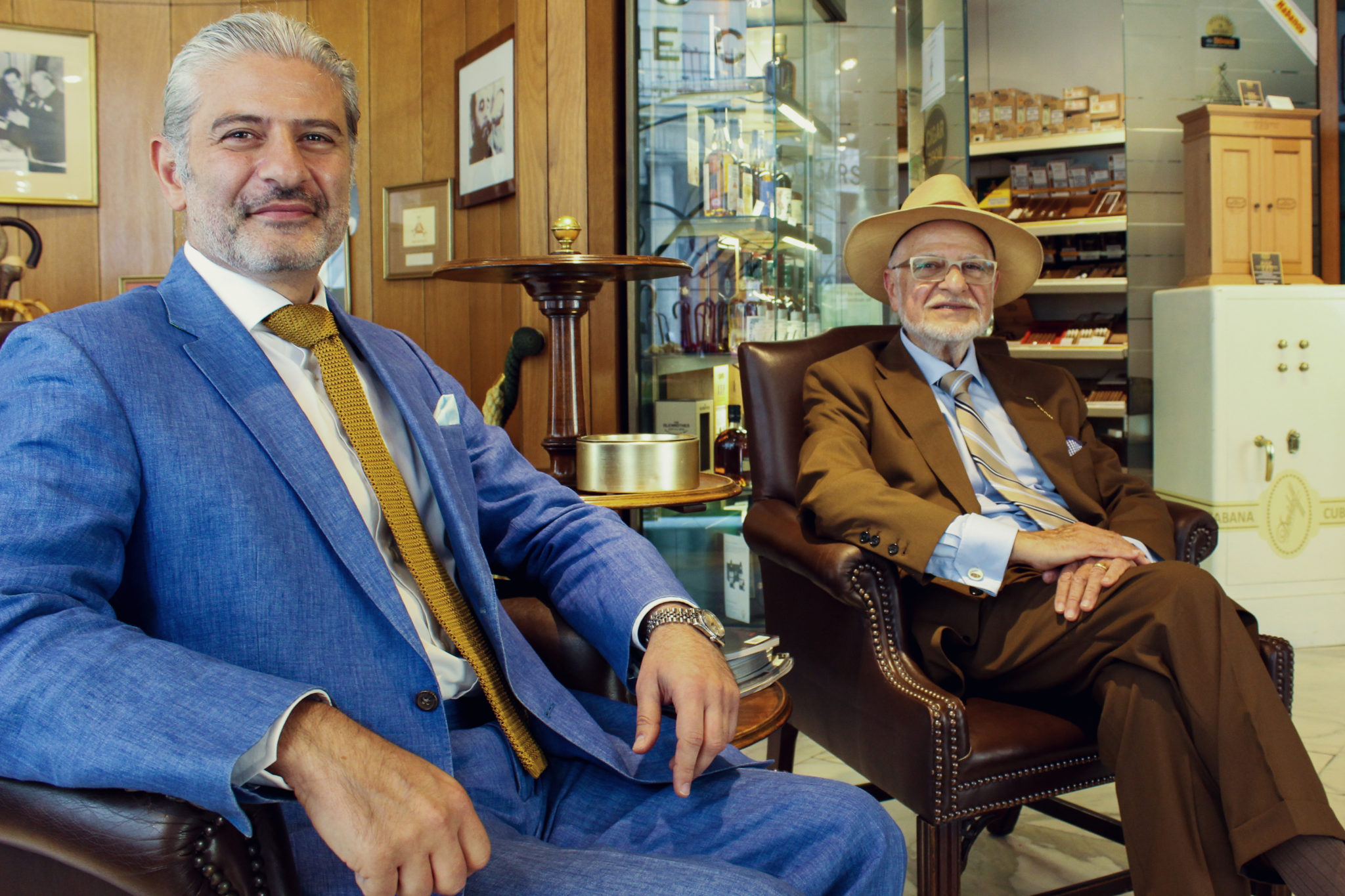 Stylish conversations: Edward and Eddie Sahakian, Davidoff of London ...